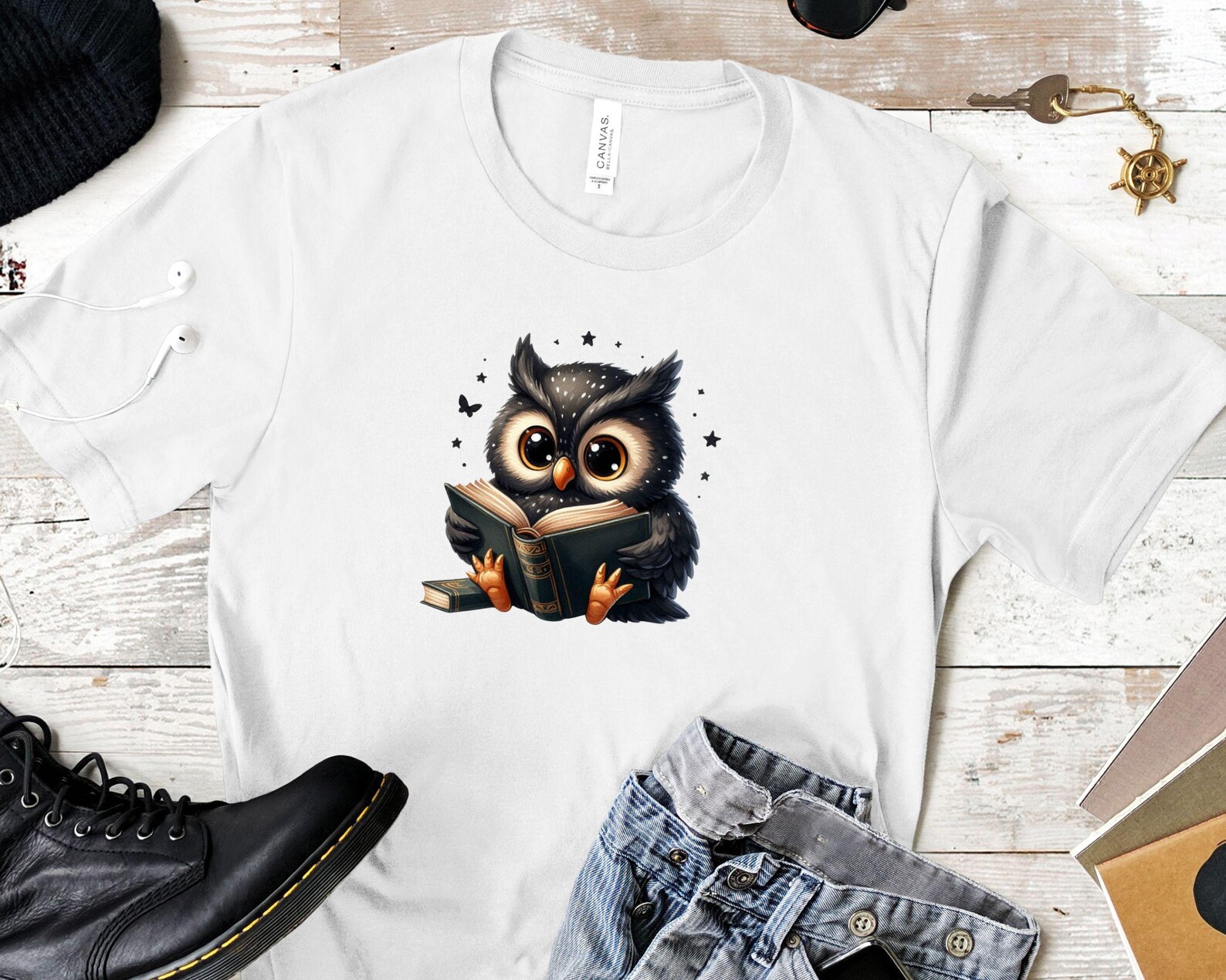 Watercolor Back to School Clipart Owl Cartoon, Backpack, Books ...