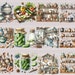 Watercolor Rustic Kitchen Clipart, Rustic Cooking Clipart Bundle ...