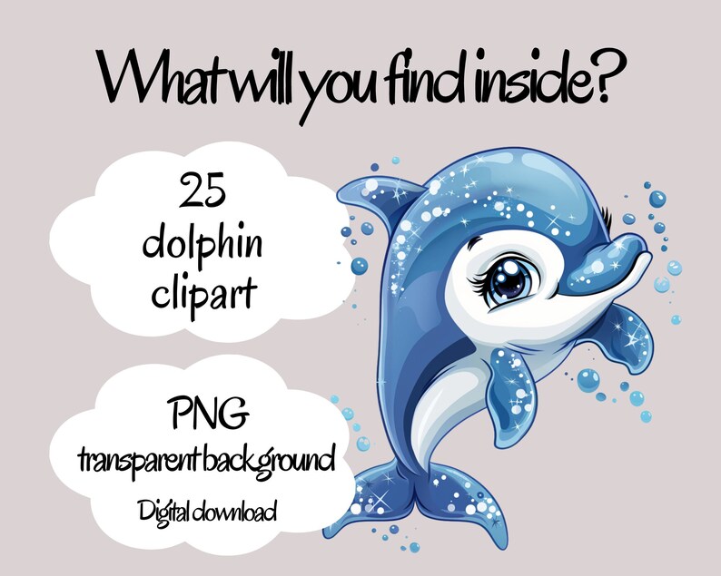 Watercolor Sea Dolphin Clipart, Cute Dolphin Ocean Animals PNG ...