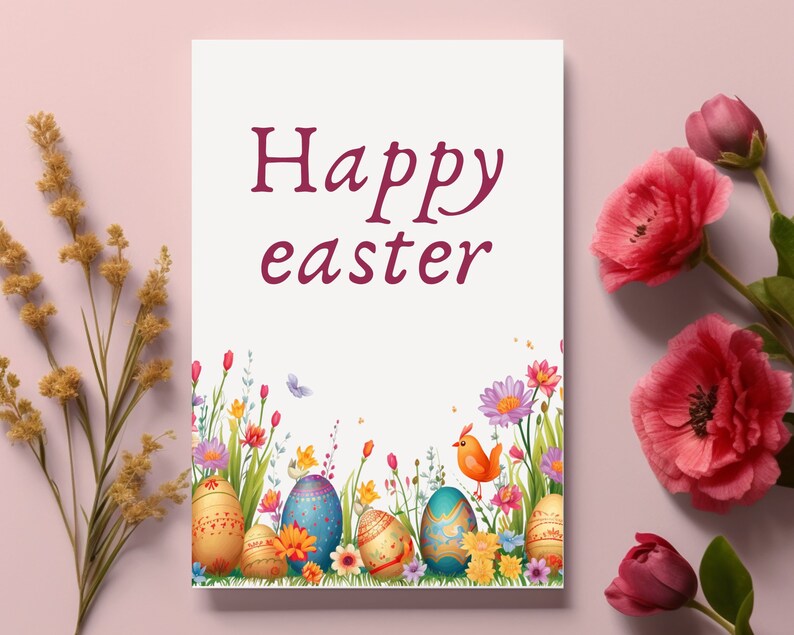 Easter Frame Clipart, Easter Bunny and Eggs Borders, Easter Bunny ...