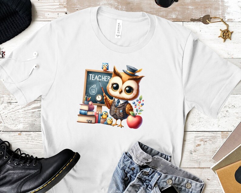 Watercolor Back to School Clipart Owl Student, Backpack, Notebook ...