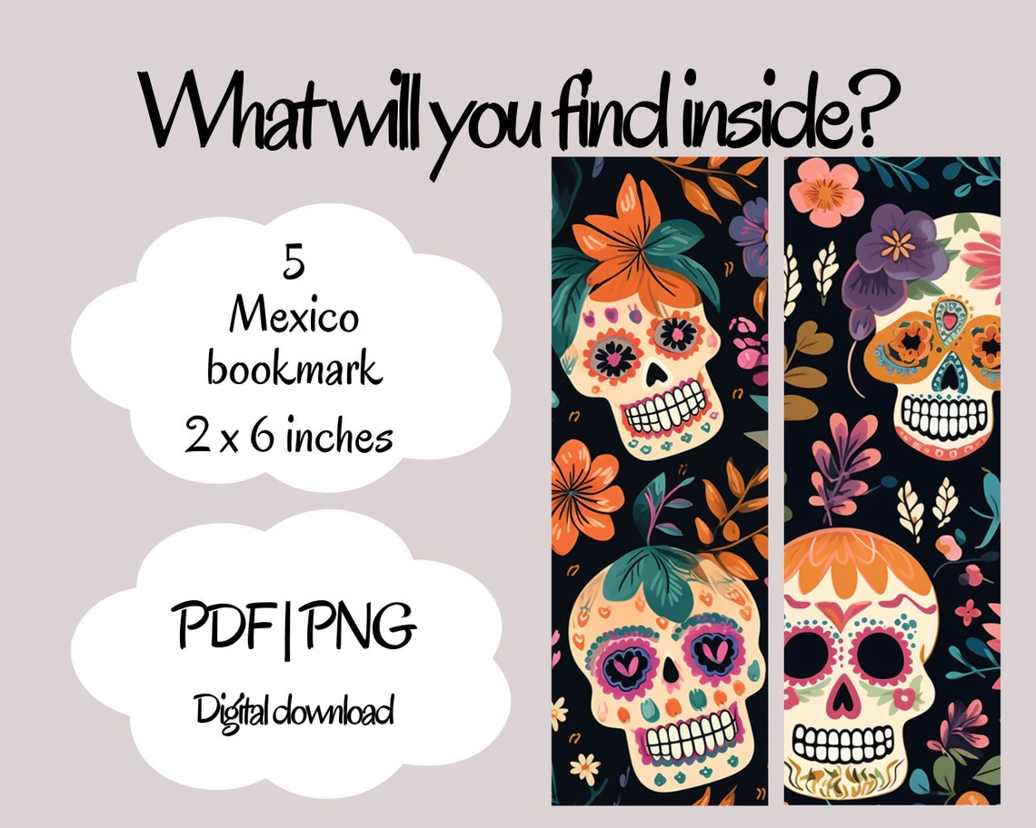 Printable Bookmarks, Cinco De Mayo, Mexico Bookmark, Bookmark, Book ...