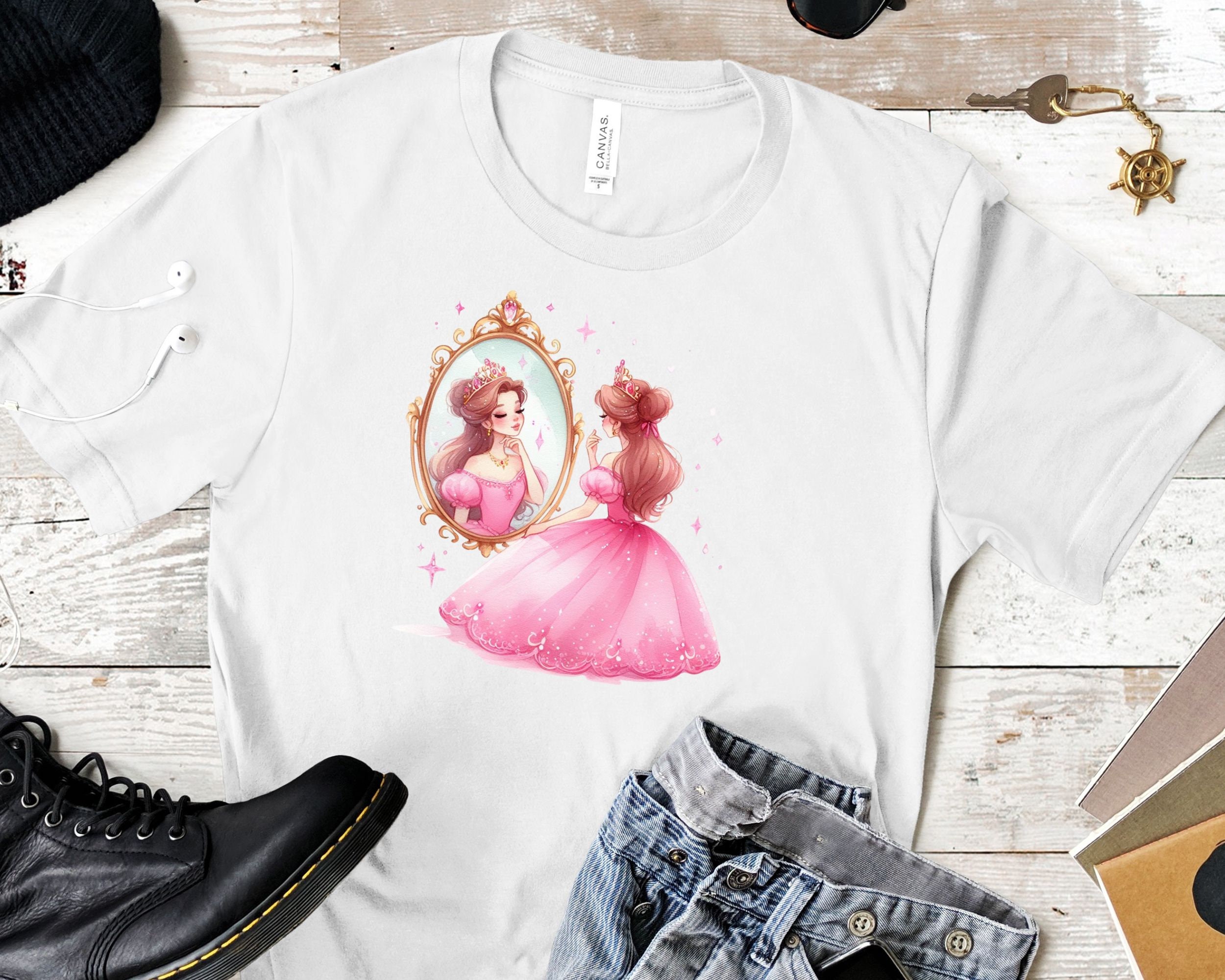 Watercolor Pink Princess Clipart, Little Princess Clipart, Fairytale ...