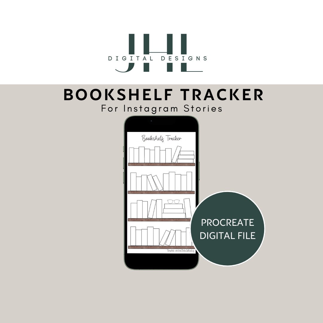 Book Tracker for Instagram Stories | Procreate Digital Download ...