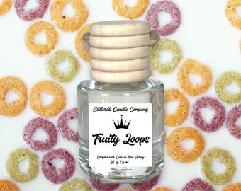 Fruity Loops Scented Car Diffuser Sweet Cereal Aroma Hanging Air Freshener, 8ml - Etsy