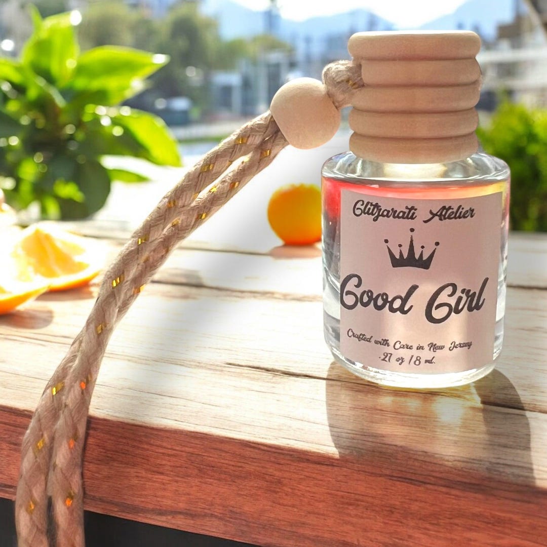 Good Girl Scented Glass Hanging Car Oil Diffuser Freshener 8ml - Etsy