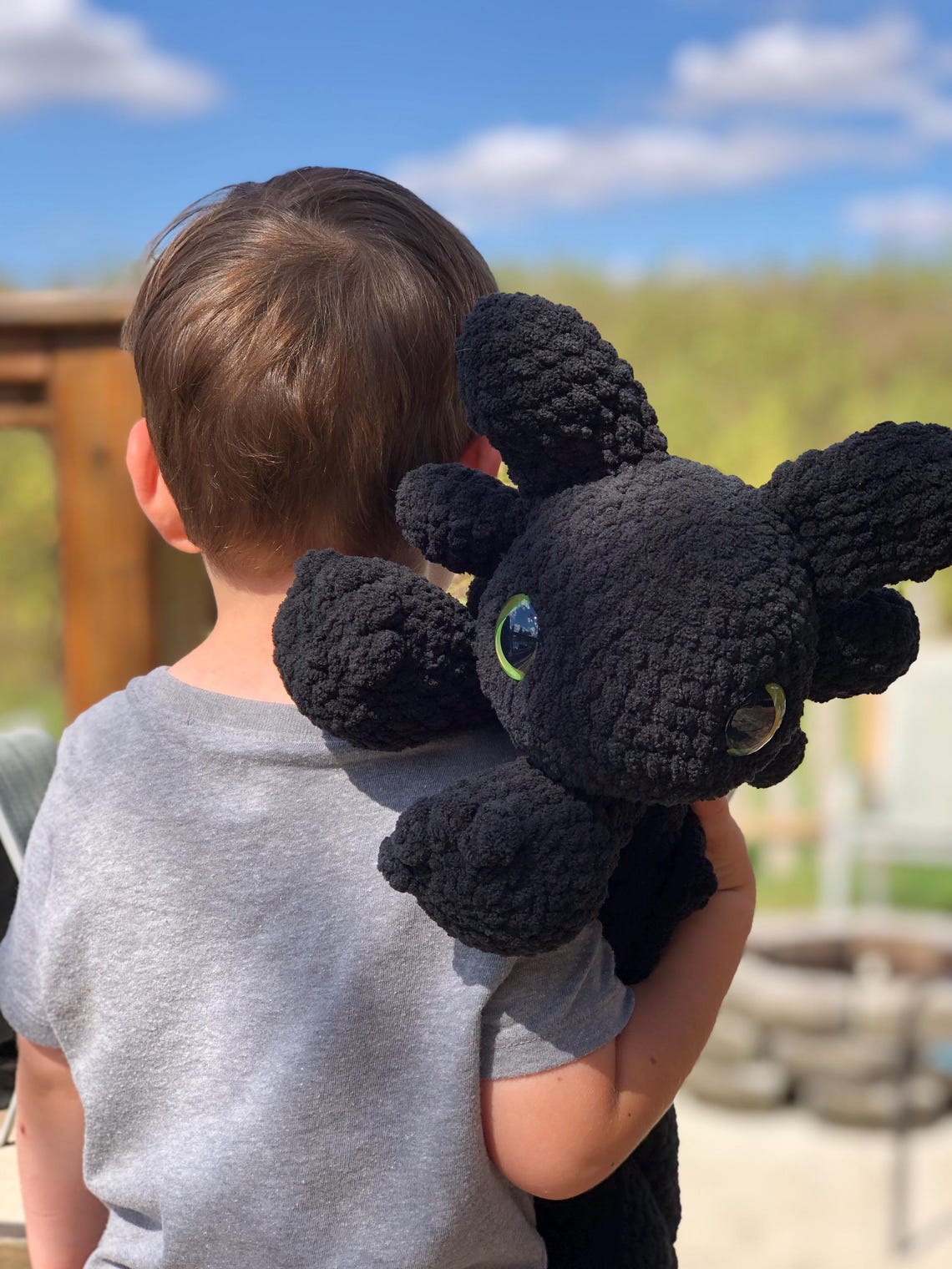 Crochet Night Fury Snuggler | Crochet Night Fury | Toothless | Crochet ...