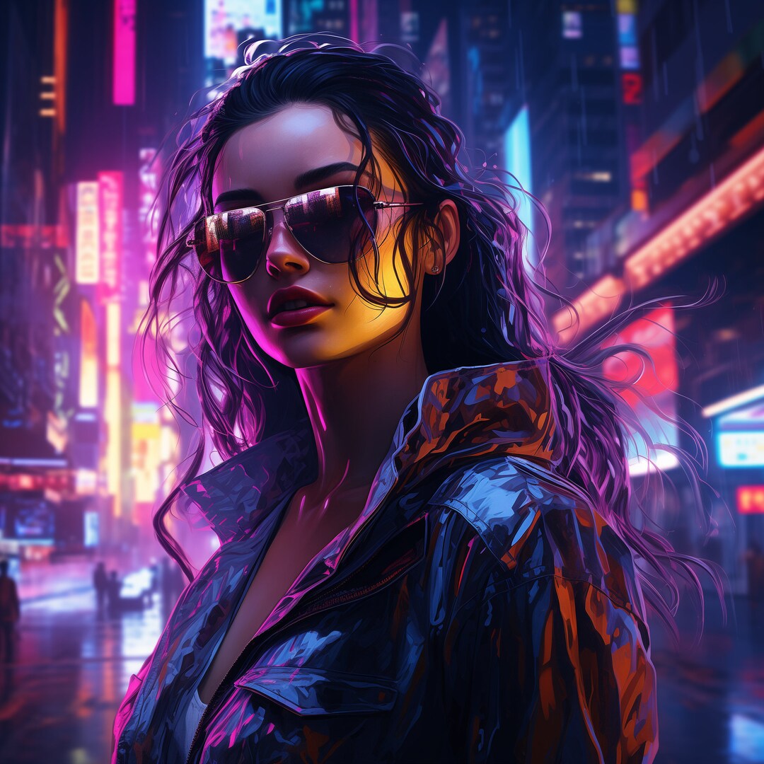 Night Lady Framed Gloss Poster - Etsy