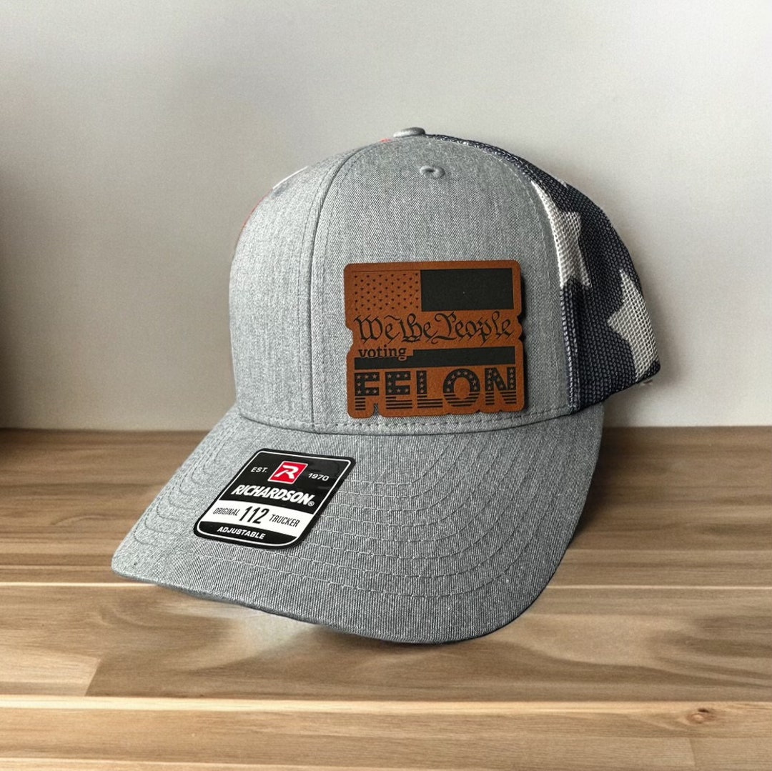 We the People Leather Patch Hat - Etsy