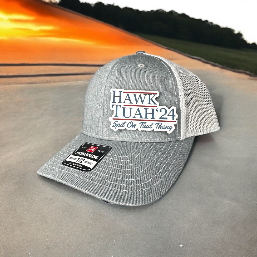 Hawk Tuah Leather Patch Hat - Etsy