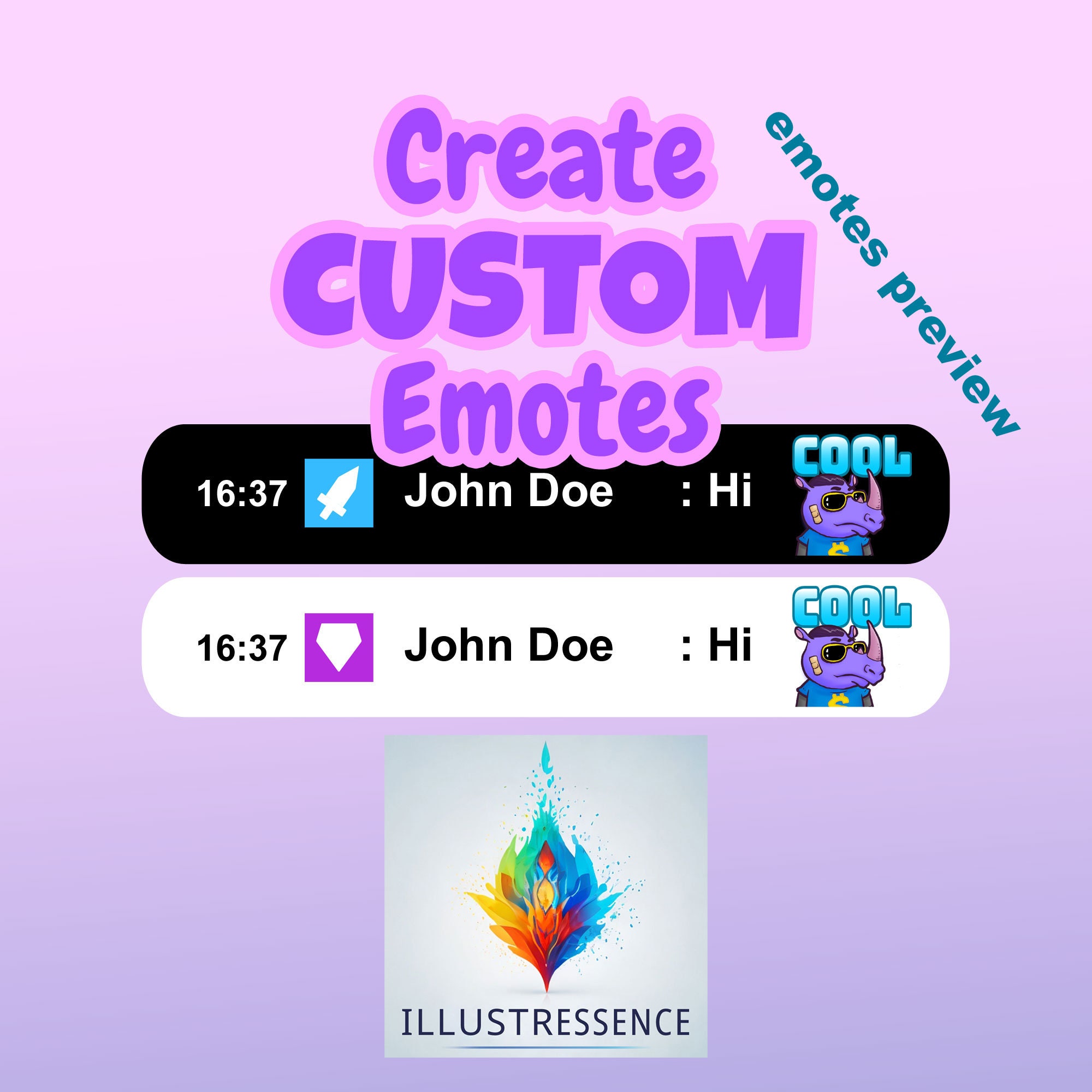 Exclusive Custom Emotes for Twitch, Discord, and More Unique Designs ...