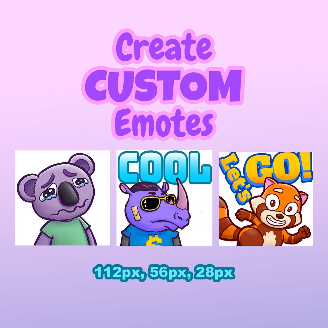 Exclusive Custom Emotes for Twitch, Discord, and More Unique Designs ...