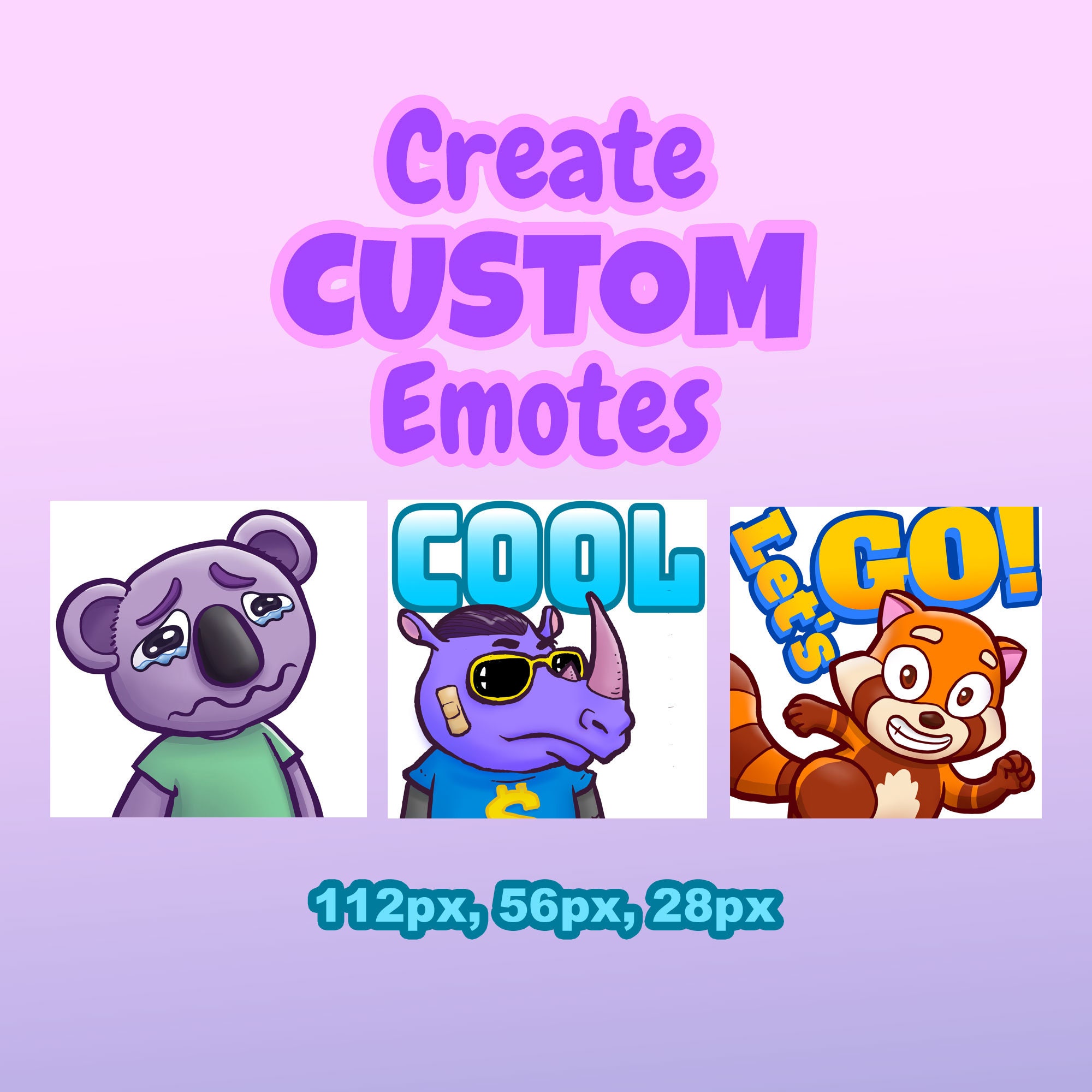 Exclusive Custom Emotes for Twitch, Discord, and More Unique Designs ...