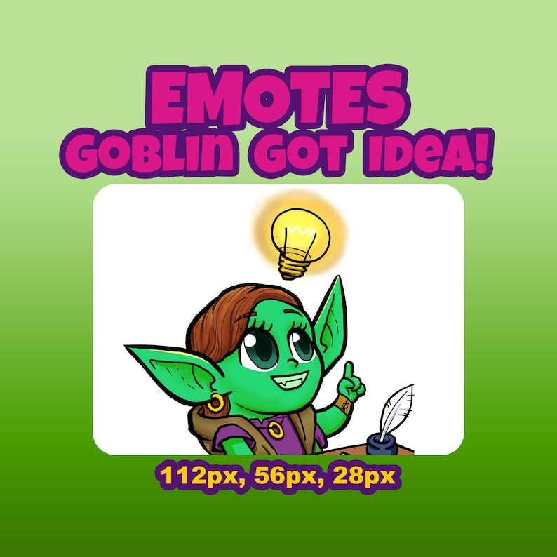 Goblin Got Idea Emote for Discord and Twitch - Etsy
