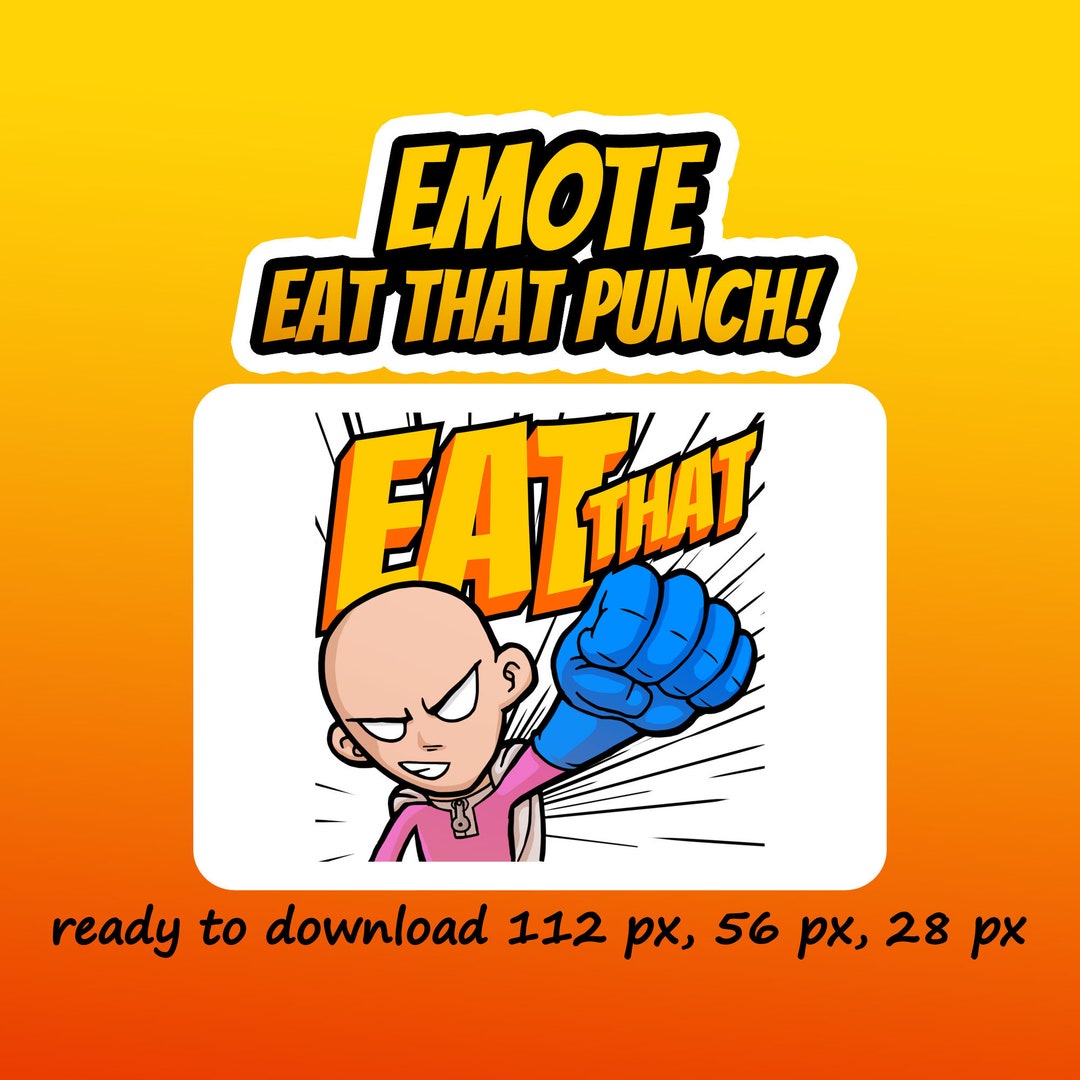 Eat That Punch Emote for Discord and Twitch - Etsy
