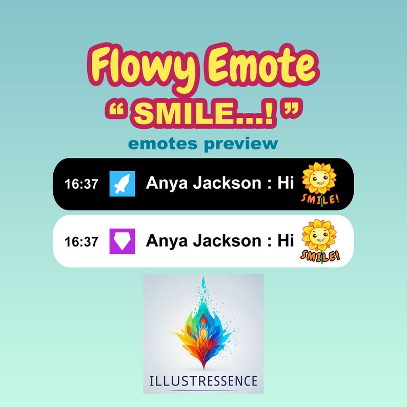 Sunflower Smile Emote Digital Emotes Expression for Discord & Twitch - Etsy