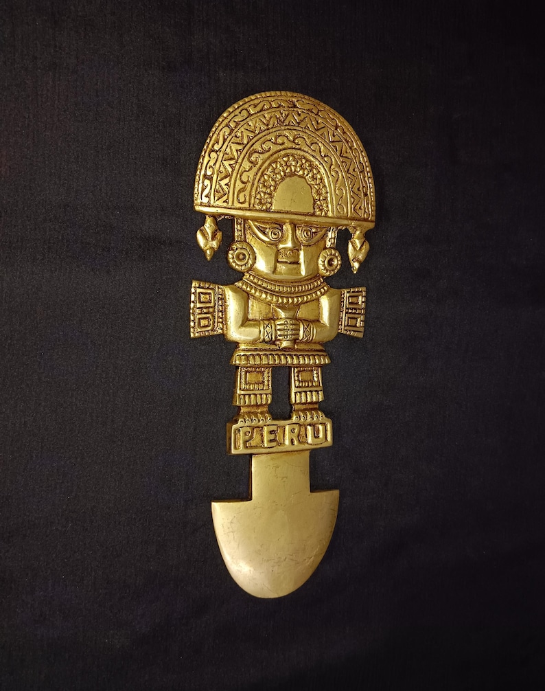 Peru Tumi Symbols Wall Hanging Brass Traditional Deity Wall Art ...
