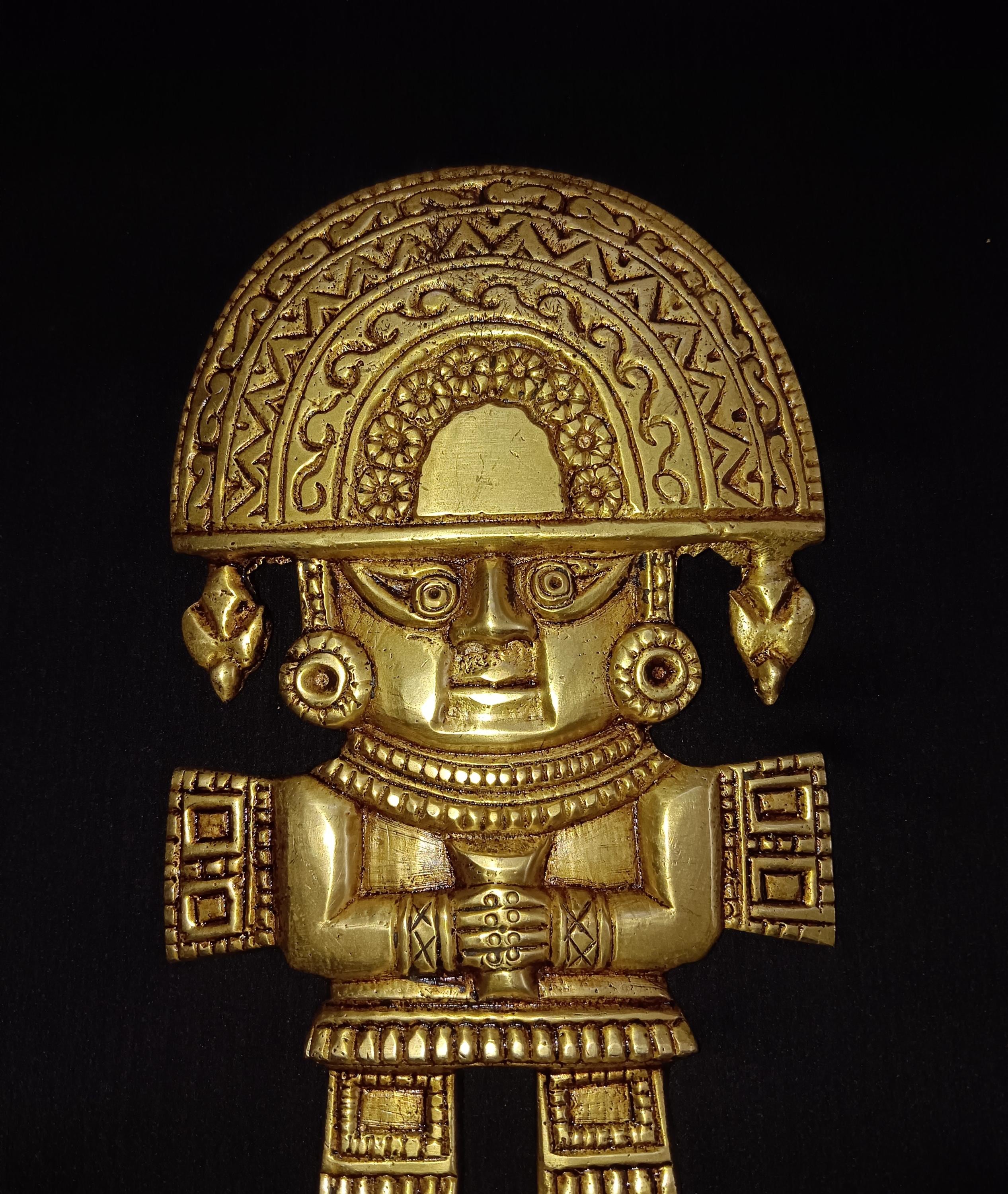 Peru Tumi Symbols Wall Hanging Brass Traditional Deity Wall Art ...