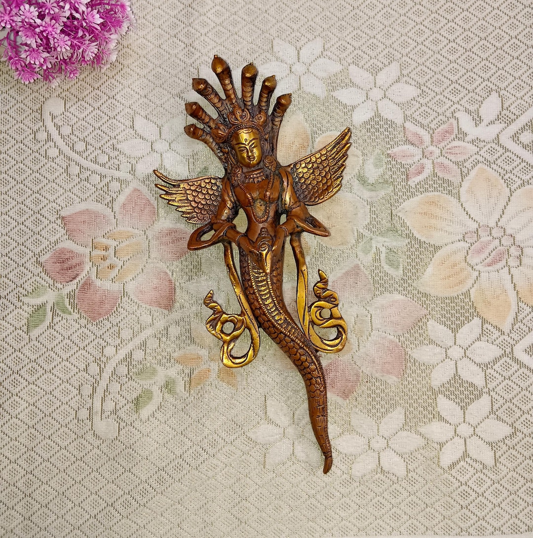 Brass Mermaid Snake Queen Wall Sculpture - 14 Inch - Etsy