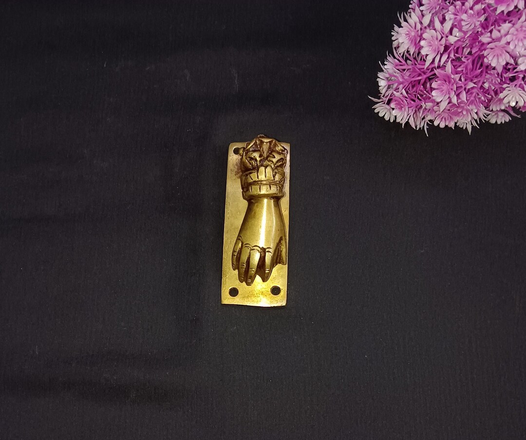 Brass Queen Hand Shape Door Knocker | Girl Hand Design Bedroom Doorbell ...