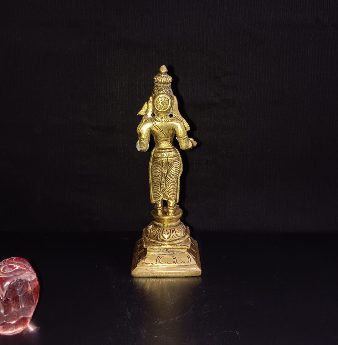 5.9" Brass Vishnu Avatar Statue | Brass Kalki Avatar Hindu God Statue ...