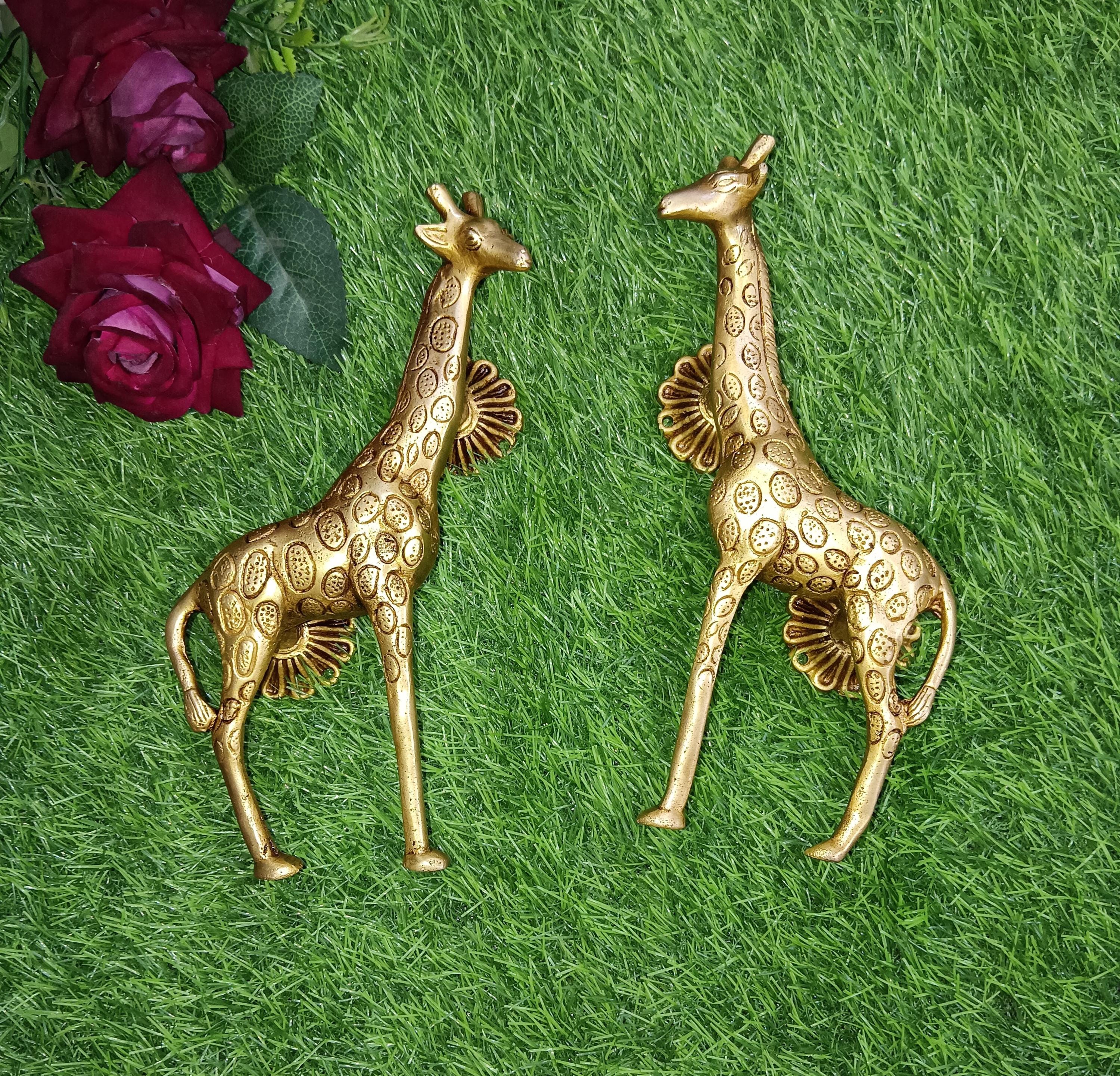 Masai Giraffe Front Puller | Brass Giraffe Calf Handle for Animal ...