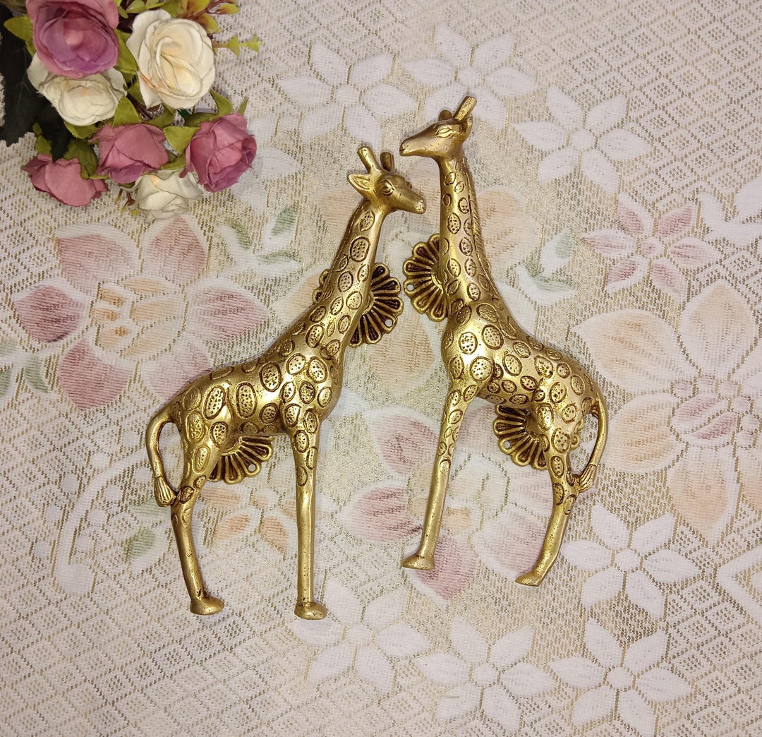 Buy Masai Giraffe Front Puller Brass Giraffe Calf Handle for Animal ...