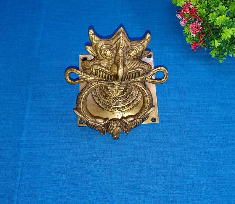 Brass Yali Dragon Door Knocker: Mythology Creatures Home Decor - Etsy