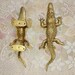 Sea Crocodile Design Main Door Handle Pair Brass Reptile Alligator ...