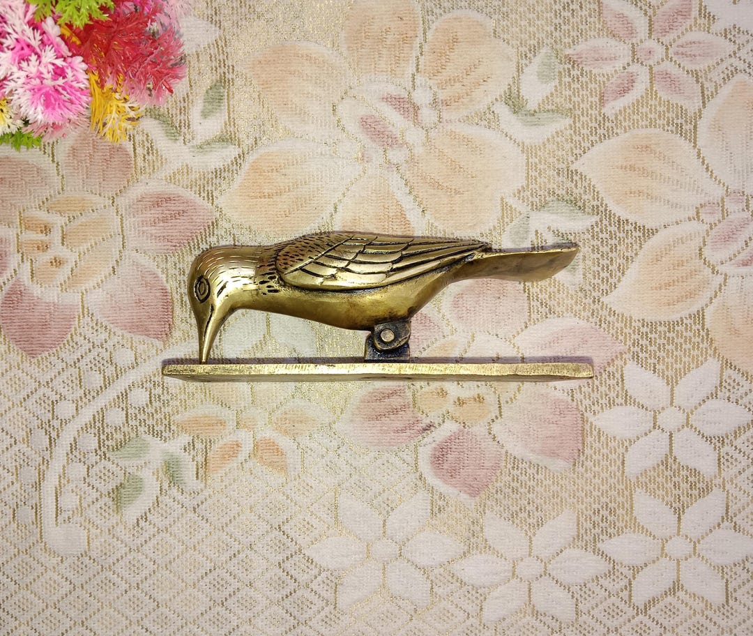 Brass Sparrow Door Bell | Nature Bird Woodpecker Shape Door Knocker ...