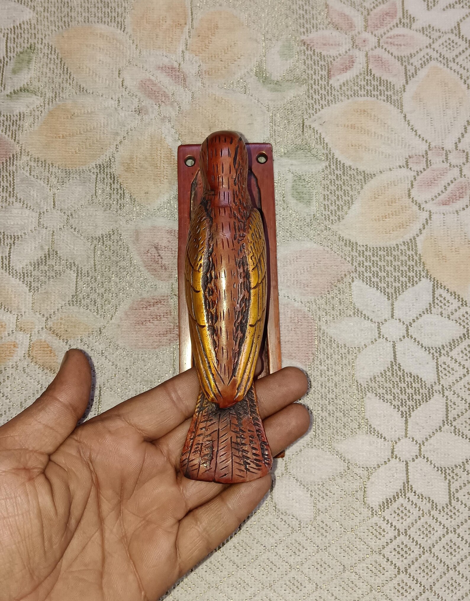 Northern Flicker Door Knocker Home Decor | Brass Woodpecker Design Door ...