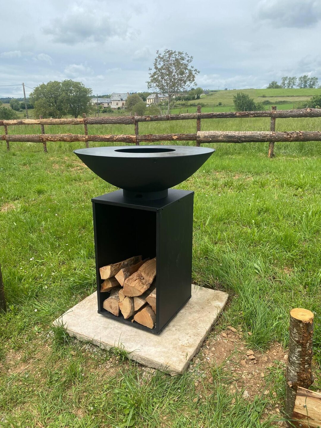 3 in 1 Wood Rack, BQ and Fire Pit _grilling Companion for Memorable ...