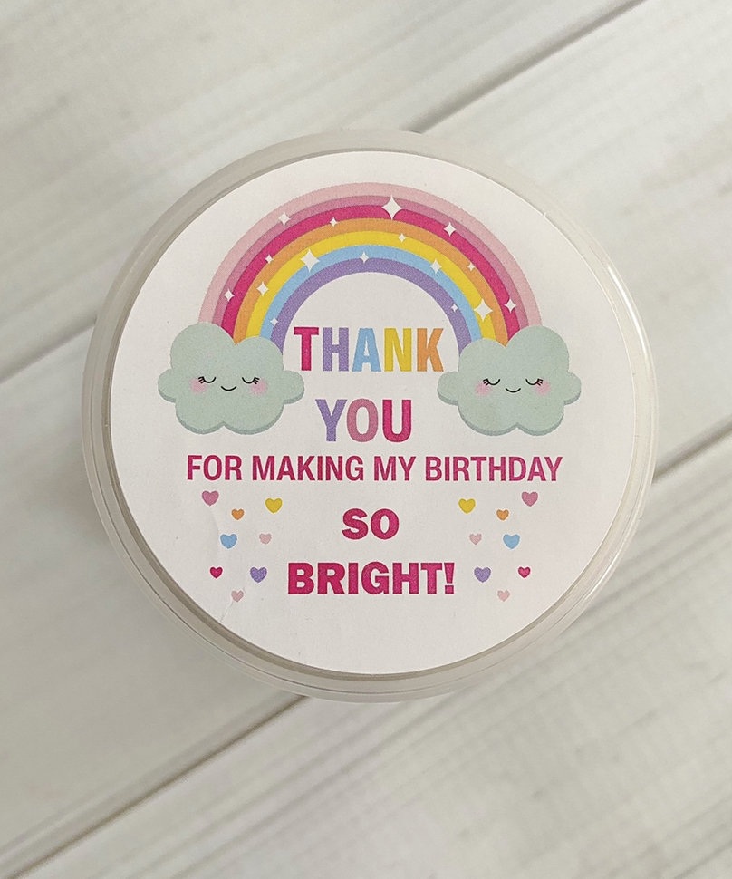 ADD ON Birthday Stickers for Playdough Jars, Play Dough Party Favors ...