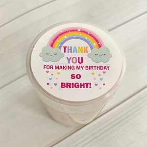 ADD ON Birthday Stickers for Playdough Jars, Play Dough Party Favors ...
