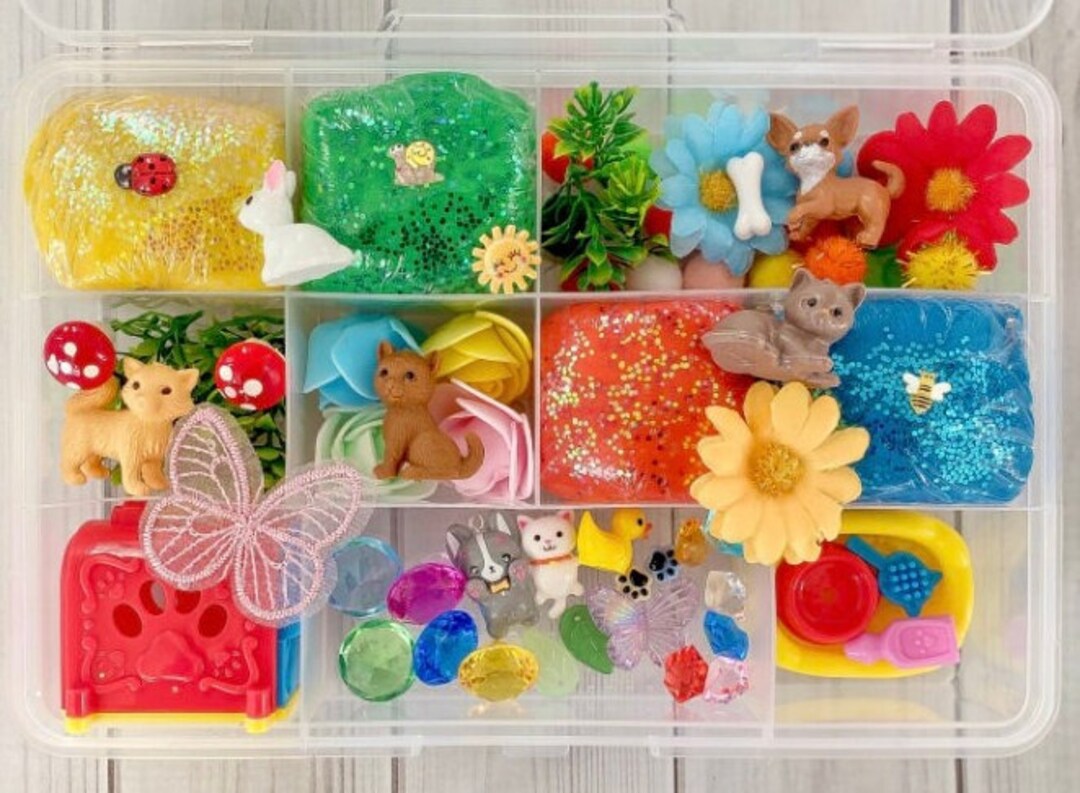 Animal Play Dough Kit, Cat Dog Pets Playdough Set, Girls Boys Gift ...