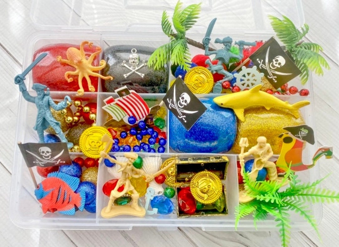 Pirate Play Dough Kit Playdough Set, Boys Kit, Sensory Kit, Toddler ...