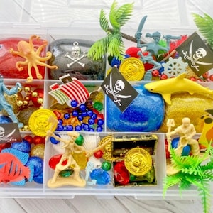 Pirate Play Dough Kit Playdough Set, Boys Kit, Sensory Kit, Toddler ...