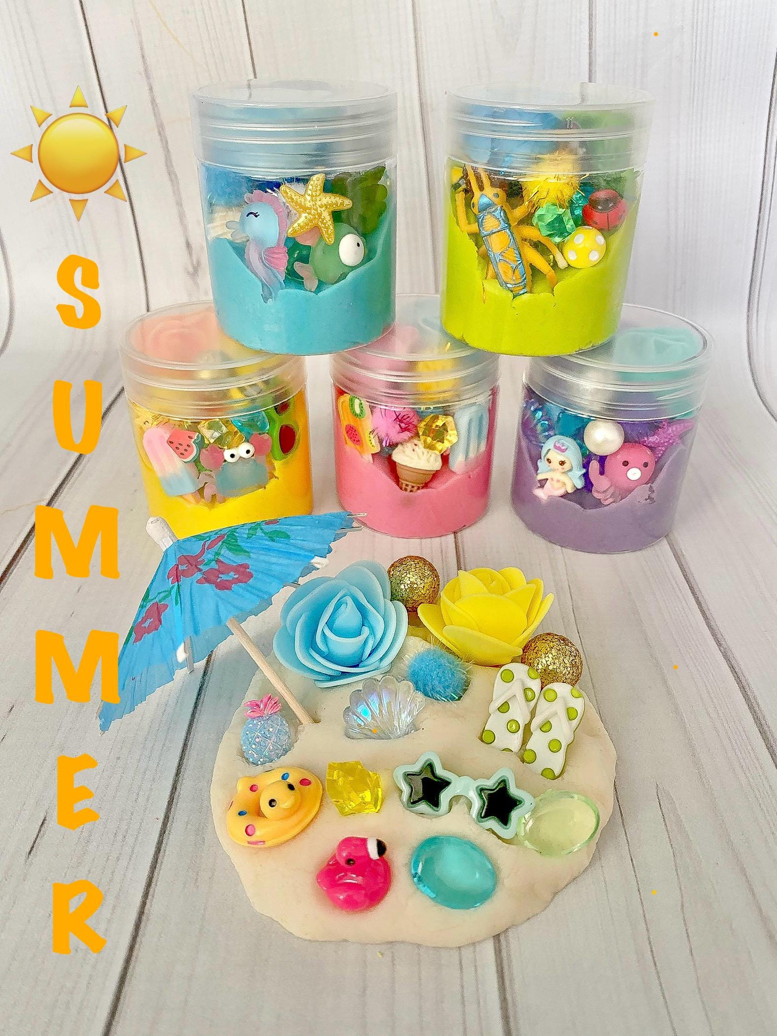Summer Play Dough Jar Kit, Birthday Party Favor Grab Bag Doh Kids ...