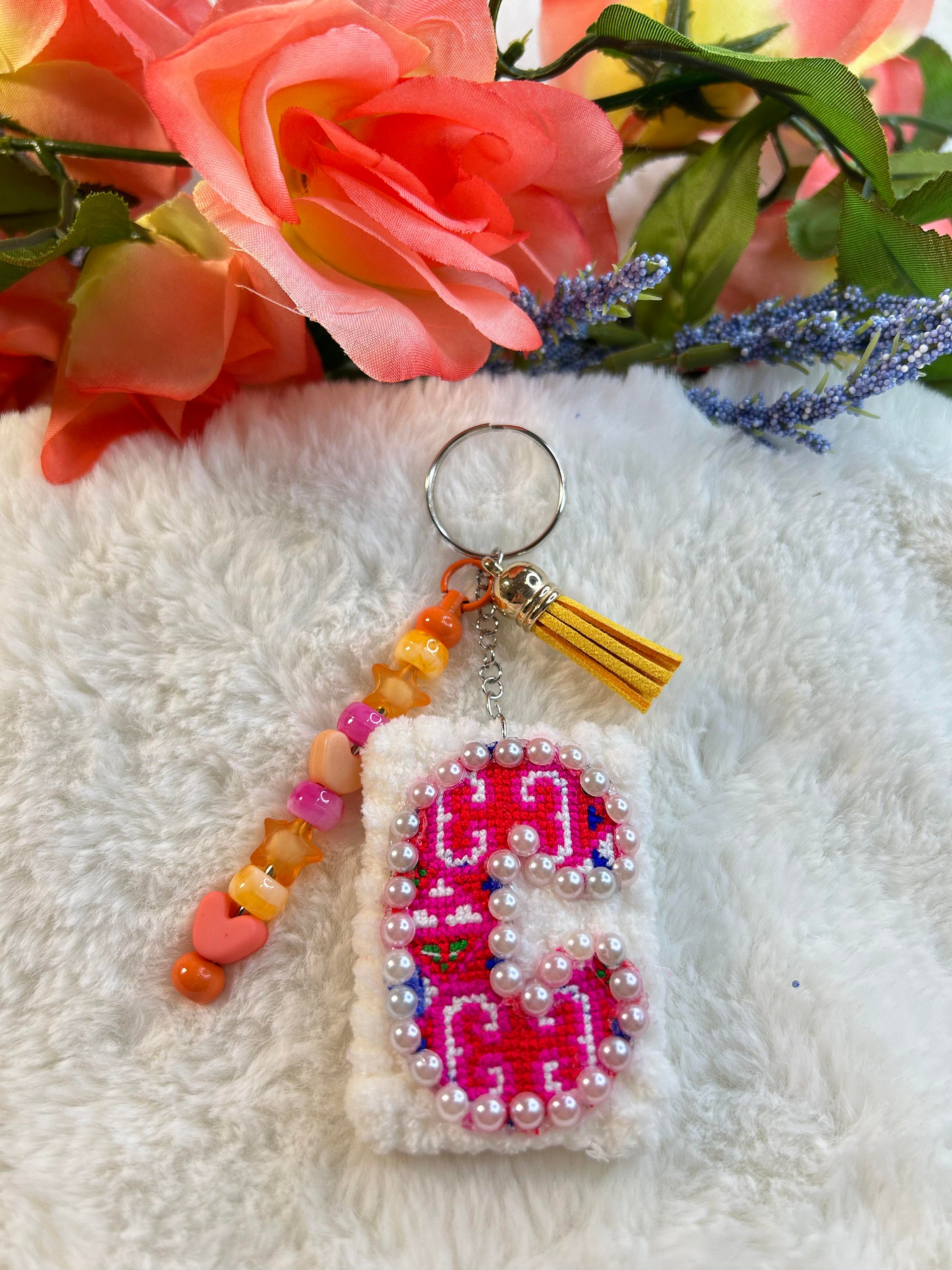 Hmong Sewed on Keychain Alphabets - Etsy