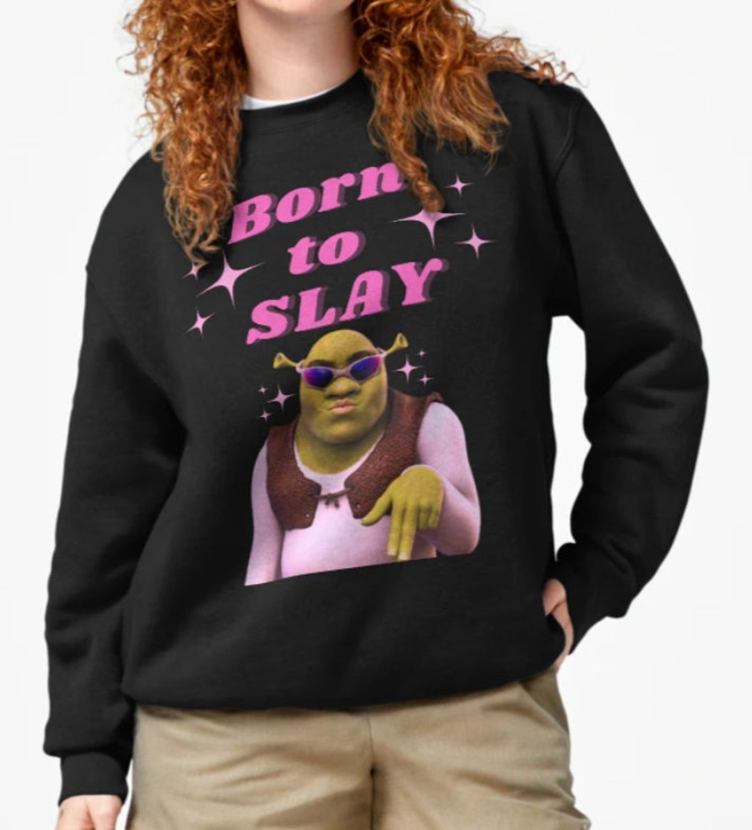 Born to Slay Meme Png, Slay Shrexy Png, Sherk Shirt Design Png, Funny ...