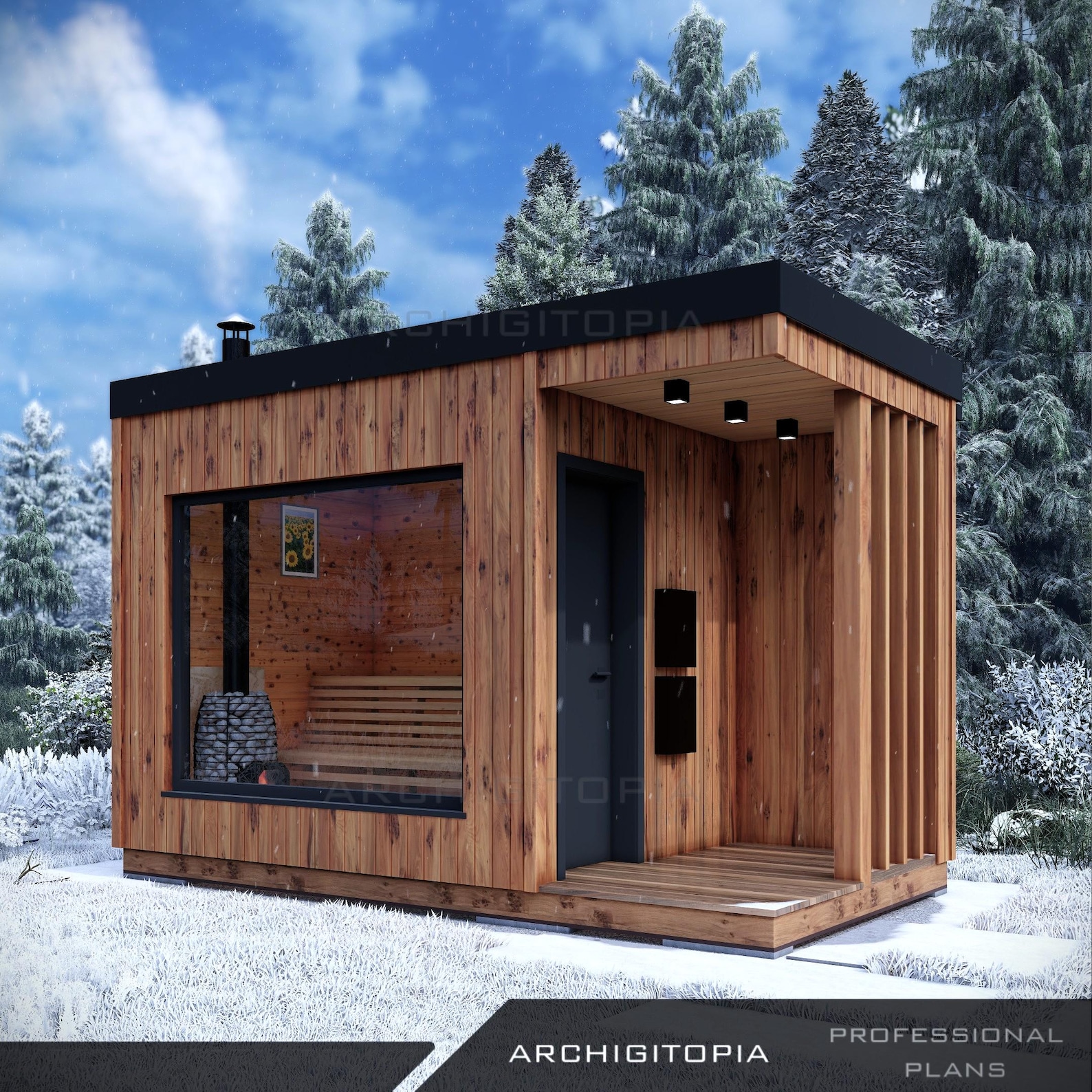 Sauna Plans | Modern Finnish Sauna Design With Material List and ...