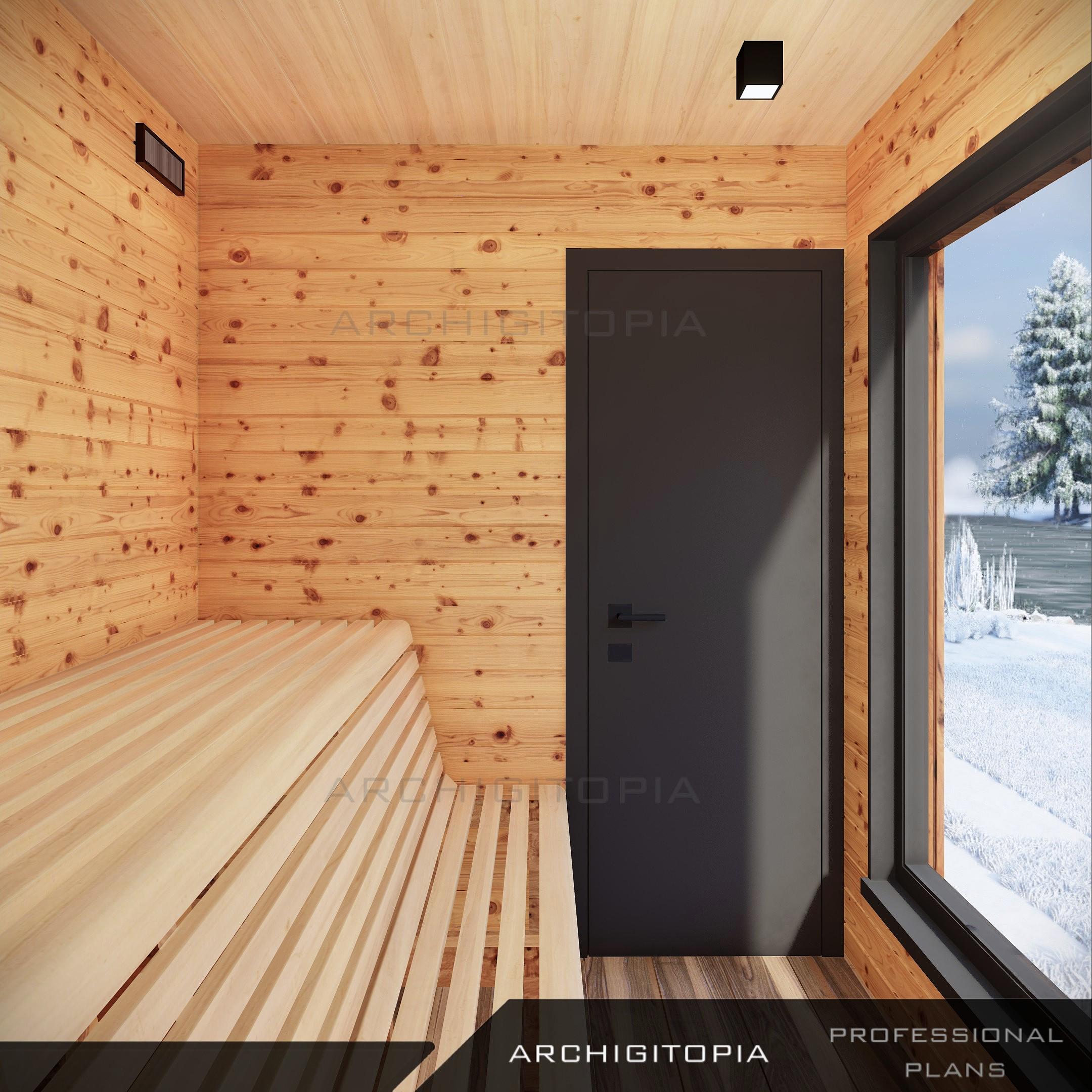 Sauna Plans | Modern Finnish Sauna Design With Material List and ...