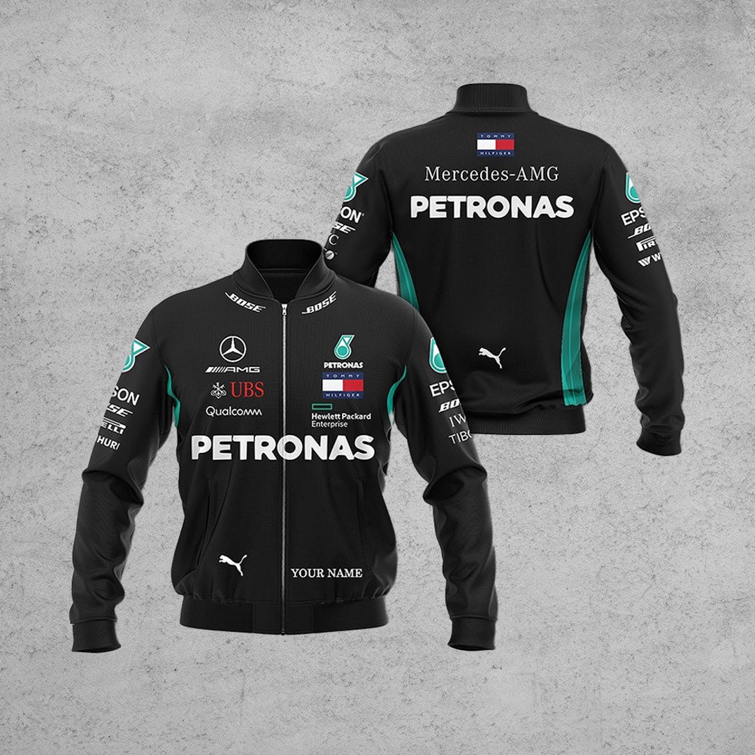 3D Cool Mercedes AMG Racing F1 Team Bomber Jacket, Racing Vintage ...