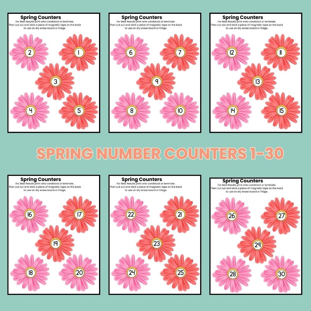 Spring Preschool Activity Sheets Bundle Worksheets Kindergarten Pre K ...