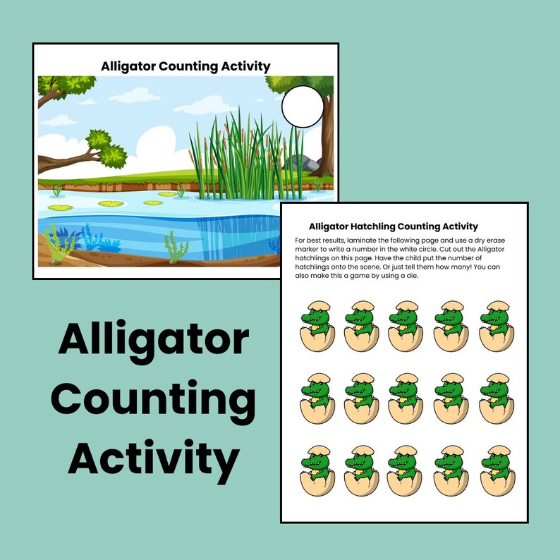 Alligator Preschool Activity Pack A is for Alligator Letter A Week ...