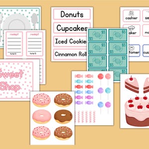 Dramatic Play Sweet Shop Pretend Play Cafe Donut Shop Cookies Sweets ...