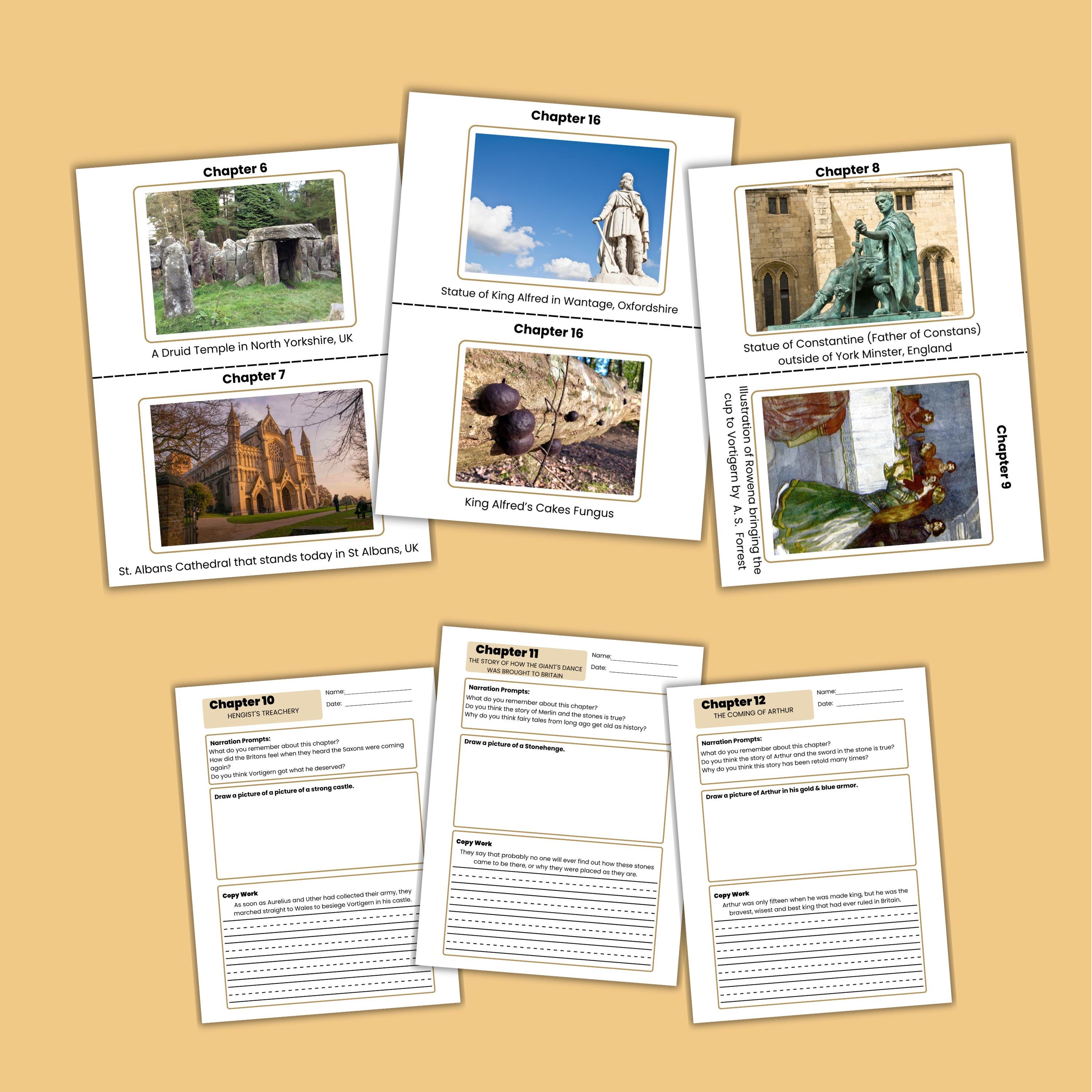 Our Island Story Worksheets: Charlotte Mason Year 1, Copywork & Visual ...