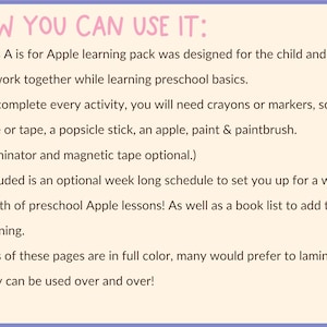 A is for Apple Preschool Worksheet & Activity Bundle Letter A Week ...