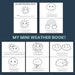 Weather Preschool Activity Sheets Bundle W is for Wind Letter W Week ...