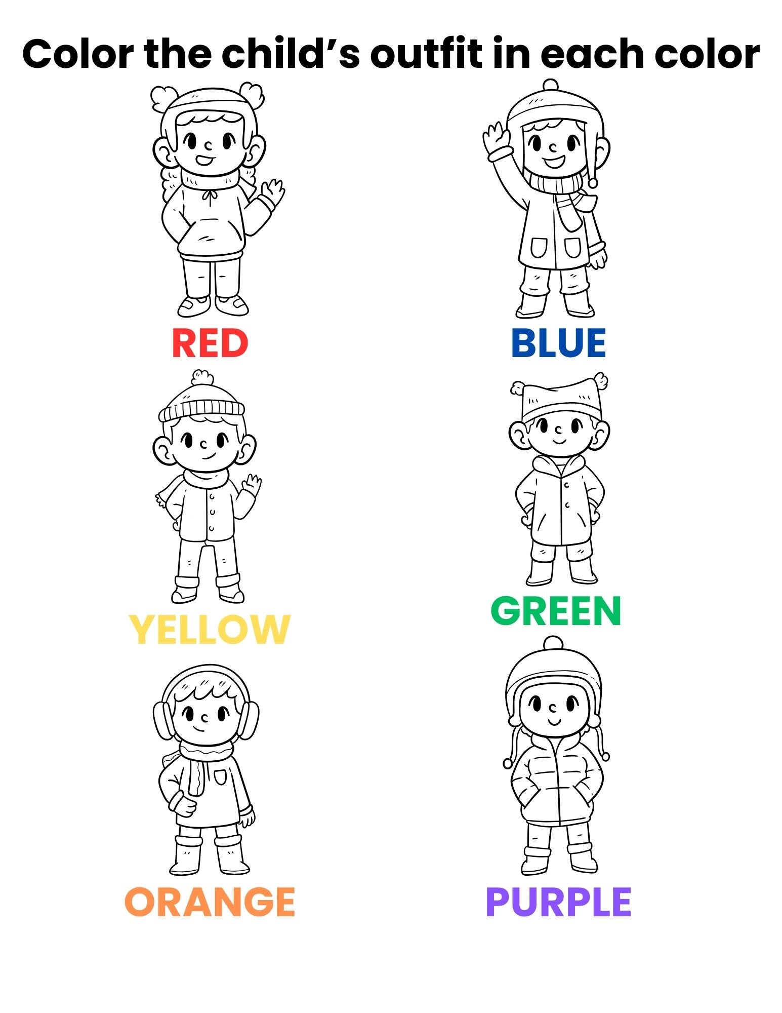 Winter Preschool Activity Sheets Winter Bundle Kindergarten Worksheets ...